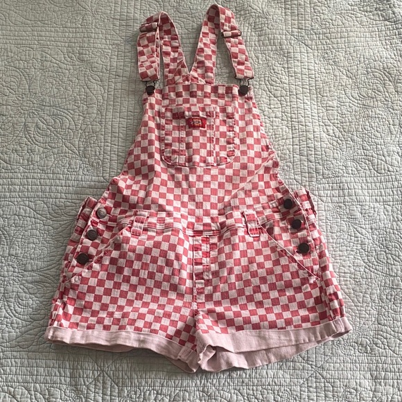 Dickies | Shorts | Dickies Red And White Checkered Jean Overallsbibs ...